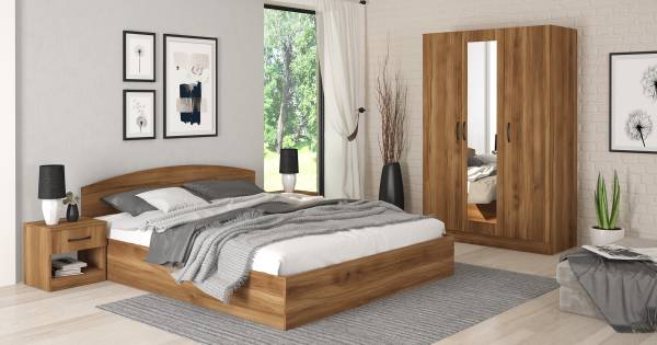 Спален комплект Аполо 3 - амбър барок - Топ Цени | Мебели Онлайн Orhideamebel.com